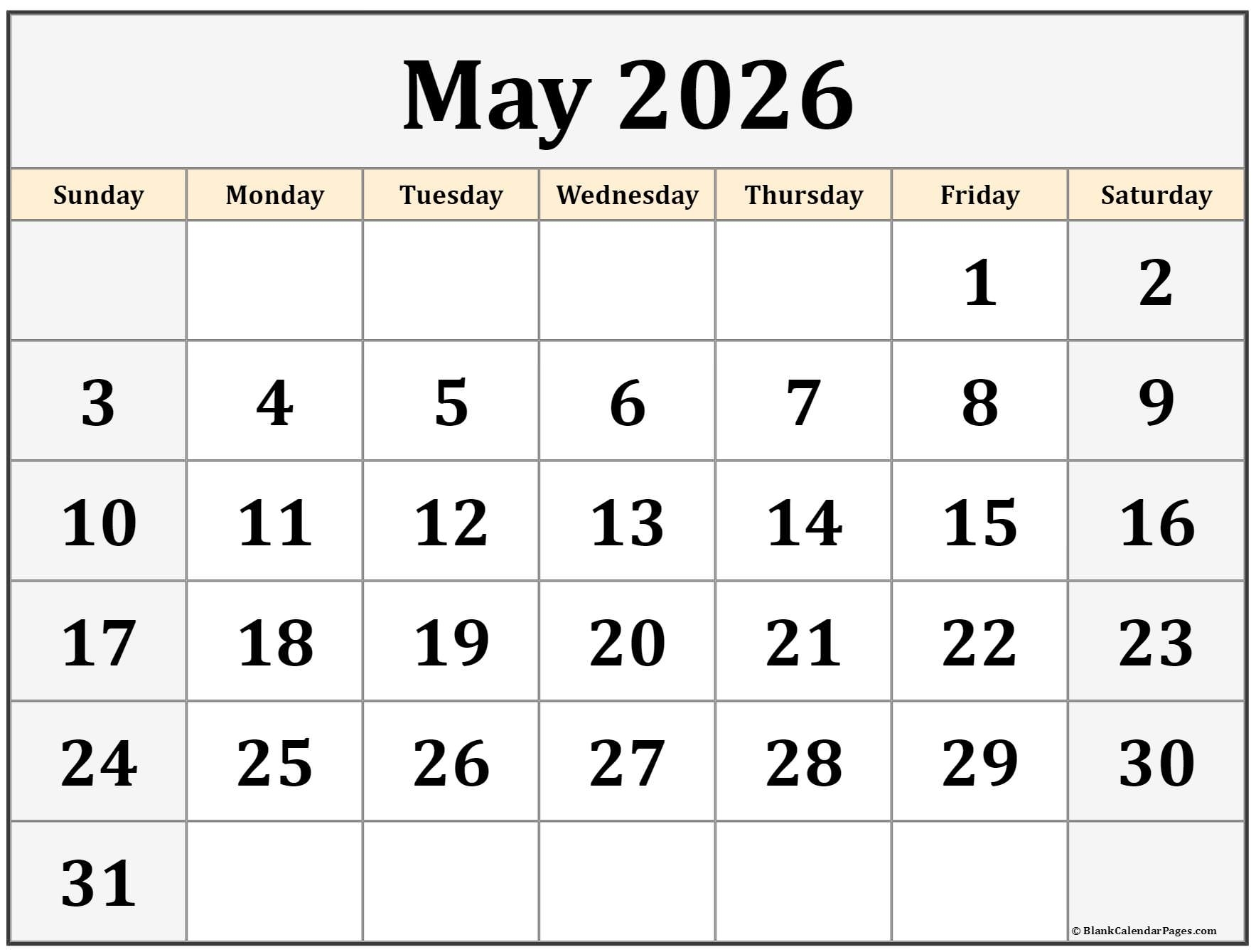 May 2026 Calendar Printable: Stay Organized and Efficient - calendar ...
